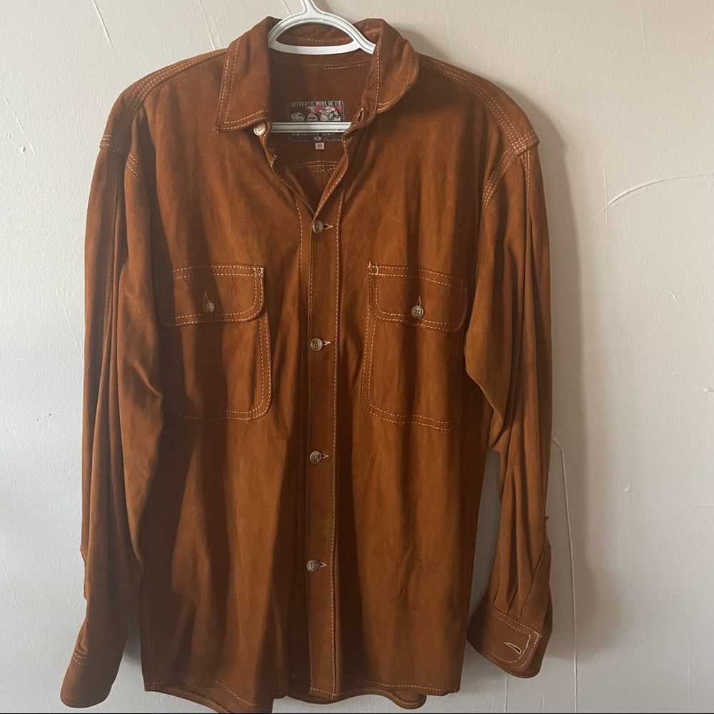 Authentic Mode De Vie Tan Suede Shirt/Jacket - Gem